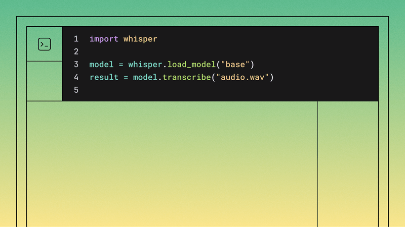 How to run OpenAI’s Whisper speech recognition model